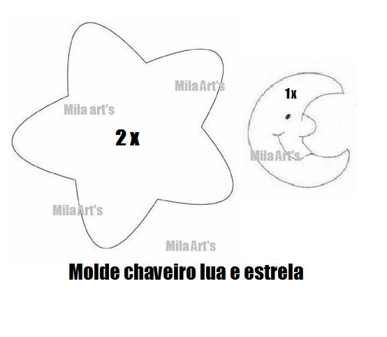 Gata Bacana Moldes: Molde Móbile Lua Estrela