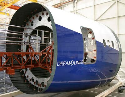 Construcción del fuselaje del Boeing 787
