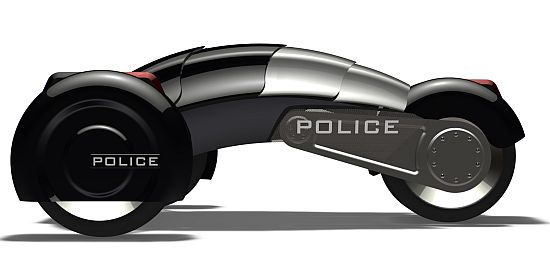 All-electric Robot Police Car