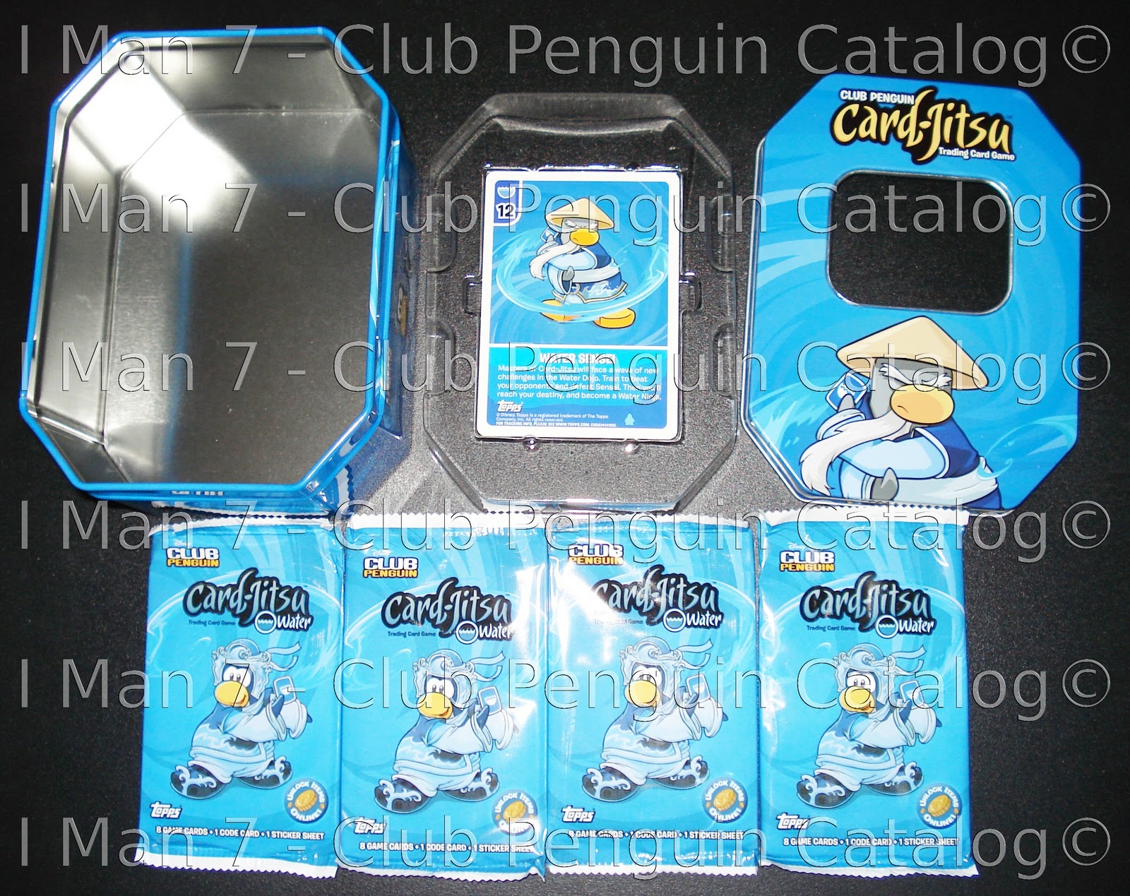 Club Penguin Catalog: Card-Jitsu Water Window Tin