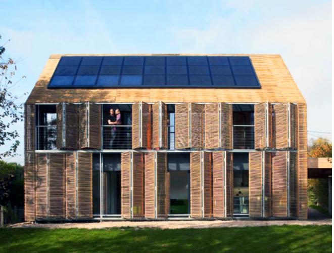 Build-It-Solar Blog: Unique Shading Structure on French Passive House