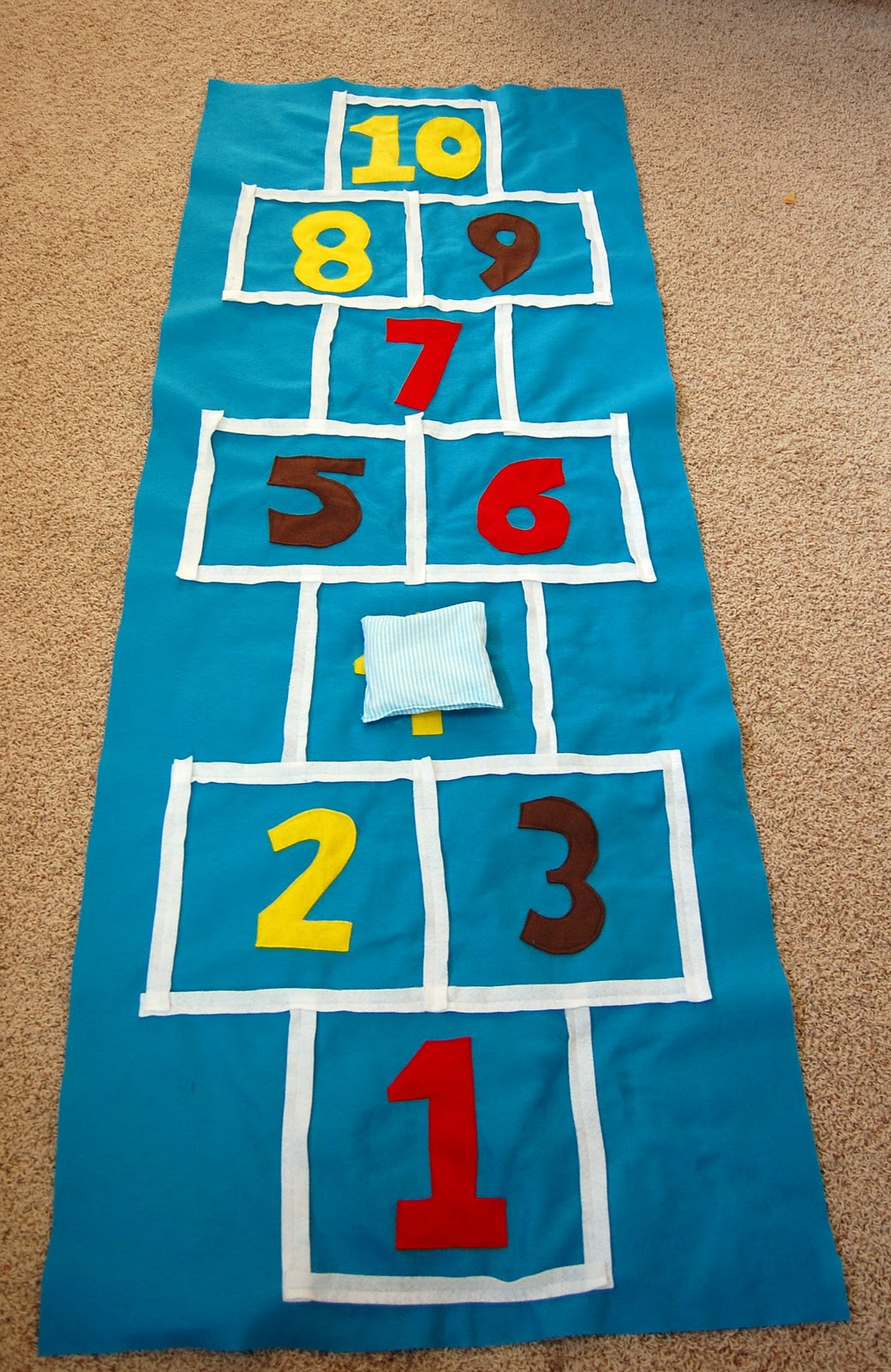 It's Good for the Heart: Hopscotch Mat