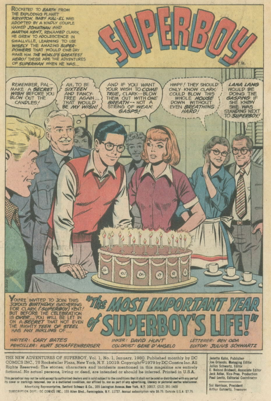 Read online The New Adventures of Superboy comic - Issue #1