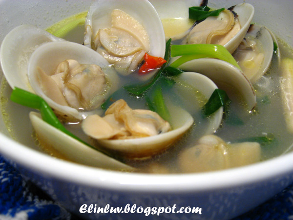 Elinluv's Tidbits Corner: Sea Clams In Chinese Wine Soup