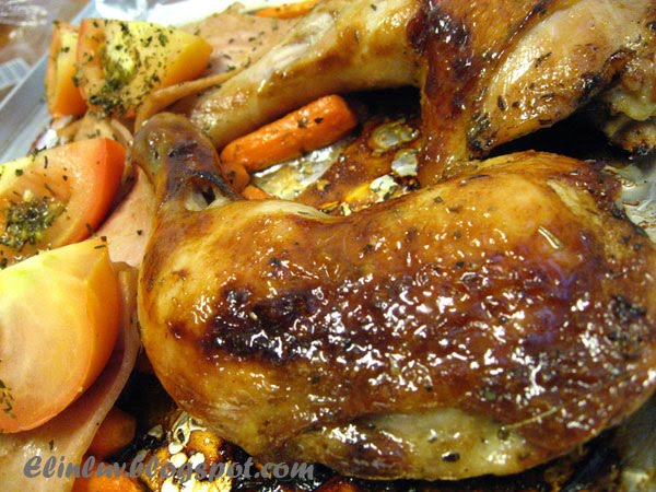 Elinluv's Tidbits Corner: English Roast Chicken Leg