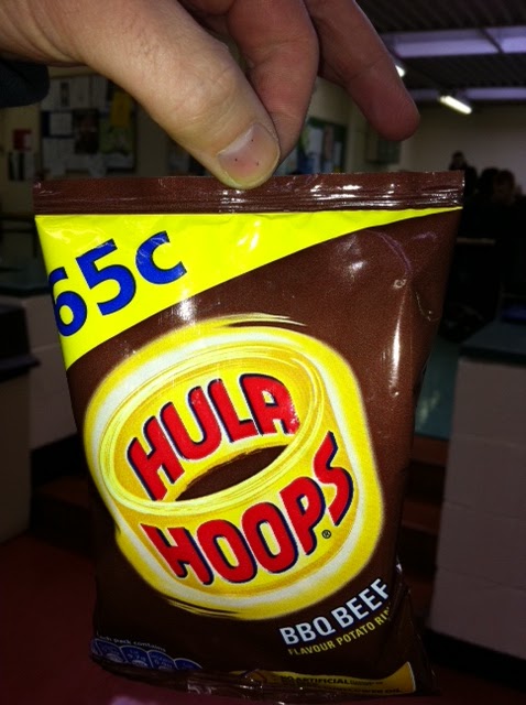 A Blog About Crisps: Packet #3 - Hula Hoops - BBQ BEEF (brown) Flavour