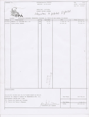Casa Biggs Walls: Receipt - EPA Purchase