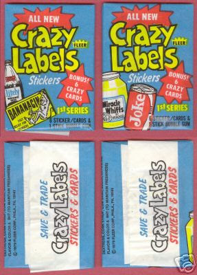 The Fleer Sticker Project: 1979 Fleer Crazy Labels