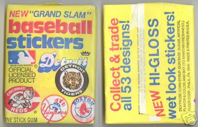 The Fleer Sticker Project: 1977 Fleer Grand Slam Hi-Gloss Baseball Stickers