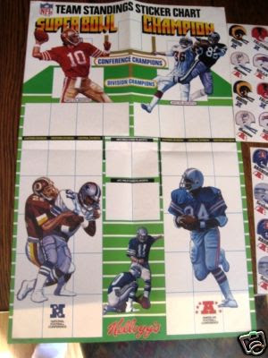 The Fleer Sticker Project: 1983 Kellogg's NFL Football Stickers