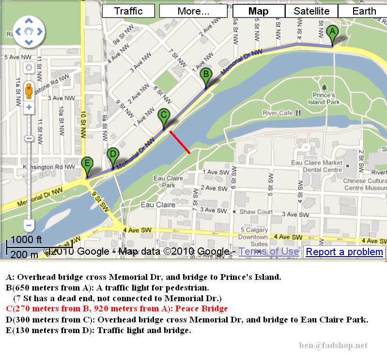 Ben, blogging: The Peace Bridge in Calgary