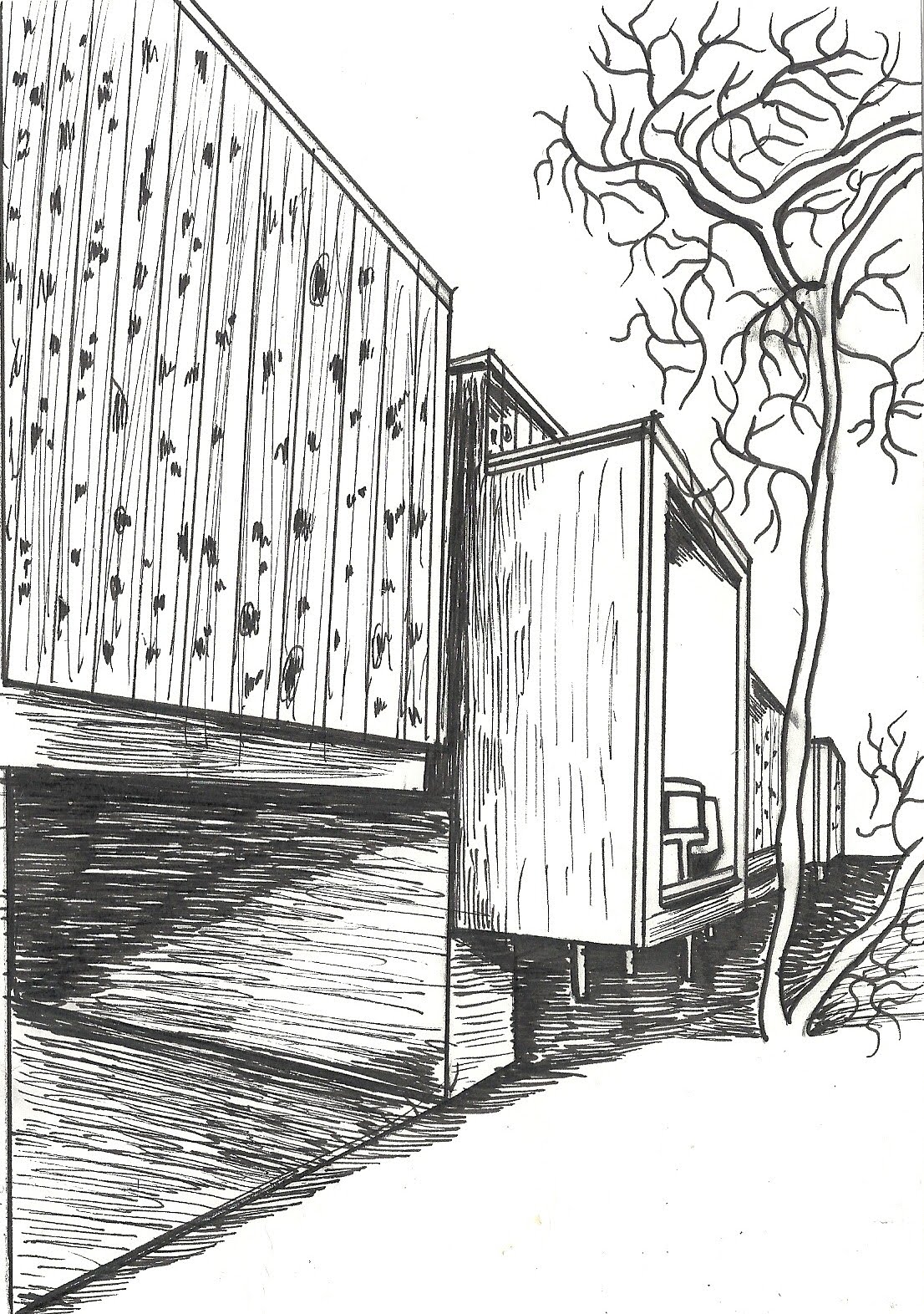 Nick's Architectural Experience: Exemplar Hand-drawn Isometrics