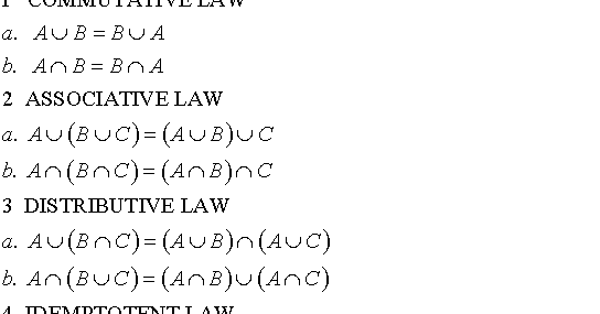 letsolvemaths: Set Theory (Laws of Algebra Set)