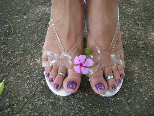 Through Rose Coloured Glasses: Sandals and Painted Toe Nails