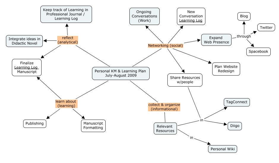 Insight Mapping: Personal Learning Plan - July/August 2009