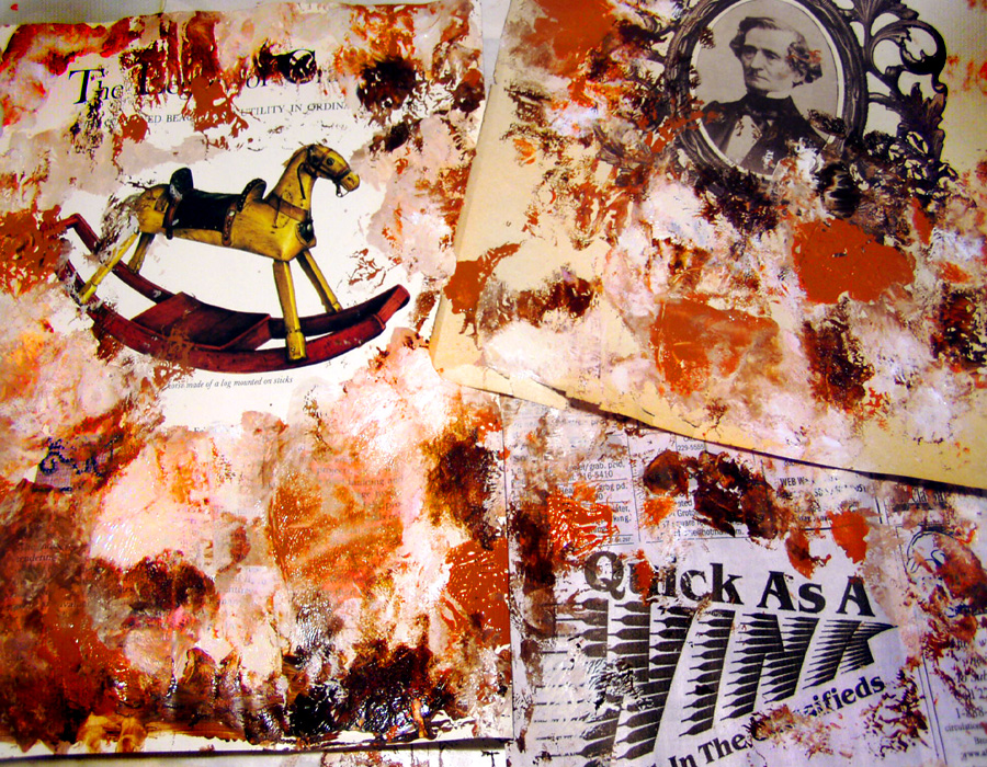 Mixed Media Manic: Paint, Press, and Peel! An Easy Technique to Make a ...