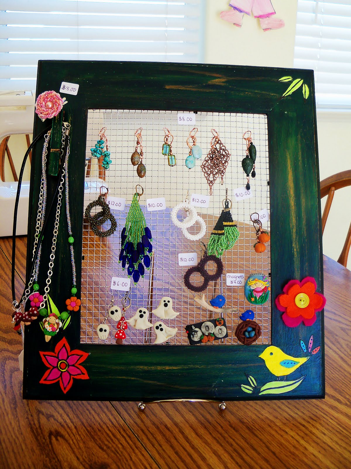 living with threemoonbabies: Chicken Wire Jewelry Holder: Tutorial ...