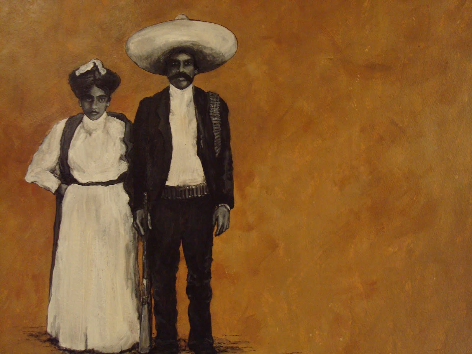 Shay M. Lopez: Paintings from photos of the Mexican Revolution
