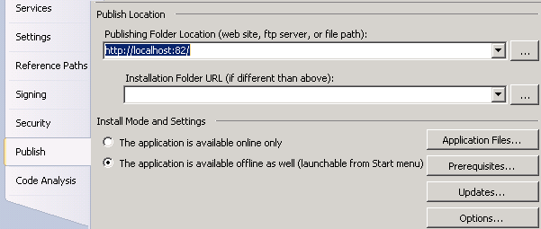 Dev Help: ClickOnce Deployment