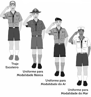 G.E. Imigrante 151/RS - Tropa Dragão: O traje e o uniforme escoteiro
