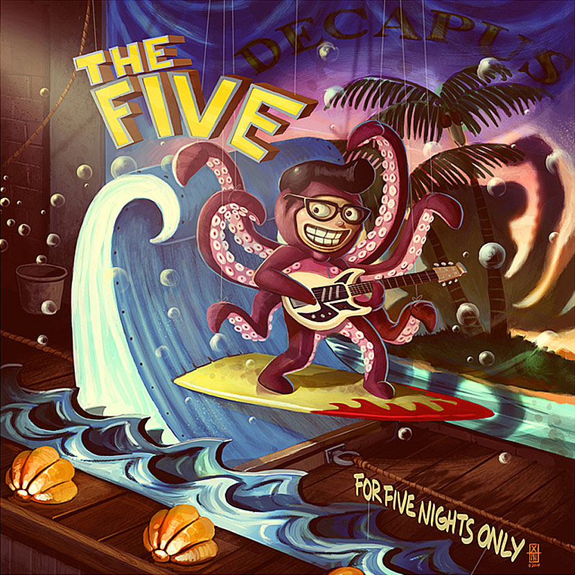 XTN's SKetchbook: The Five (Album Cover Art)
