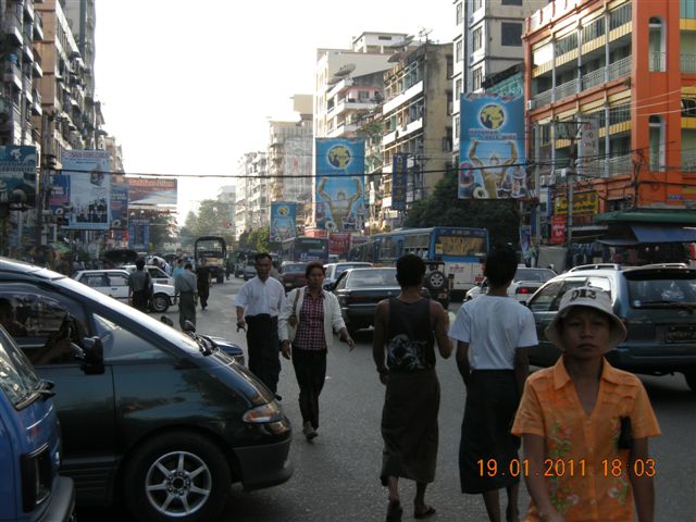 Walk Walk: Yangon, Myanmar : The Streets By Day
