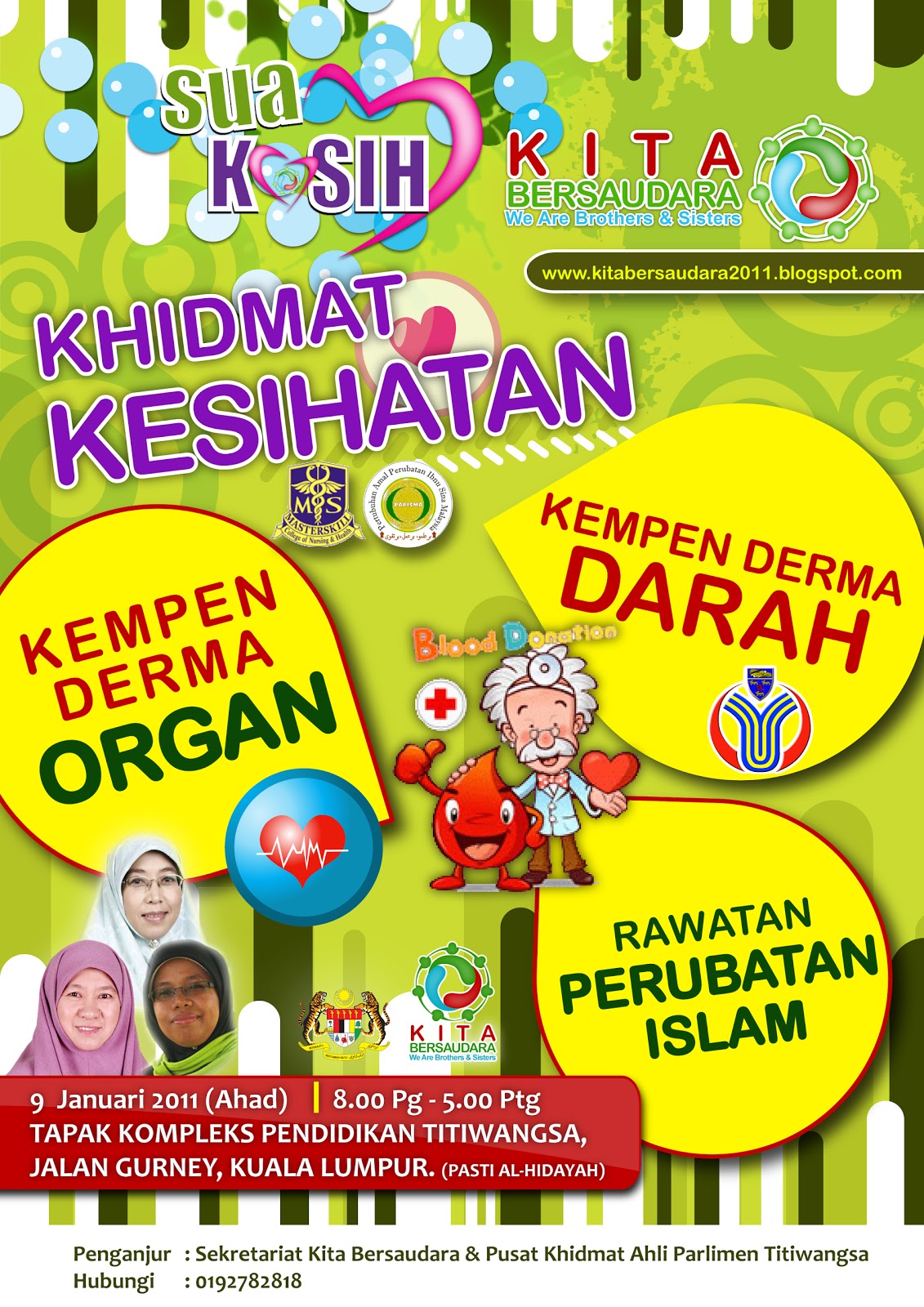 sua kasih kita bersaudara: Pemeriksaan Kesihatan Percuma, Kempen Derma ...