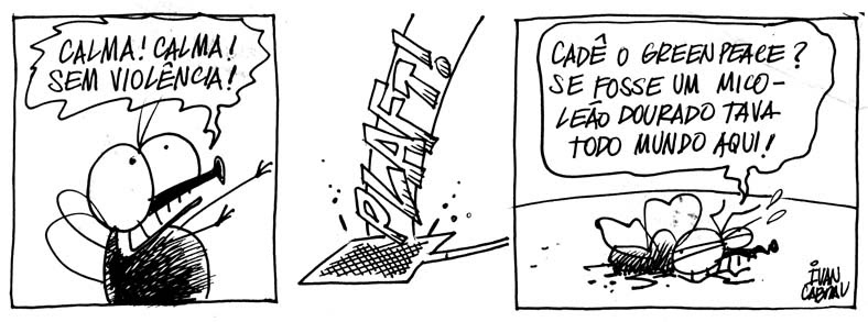 Sorriso Pensante-Ivan Cabral - charges e cartuns: Mosca Zezé - 008