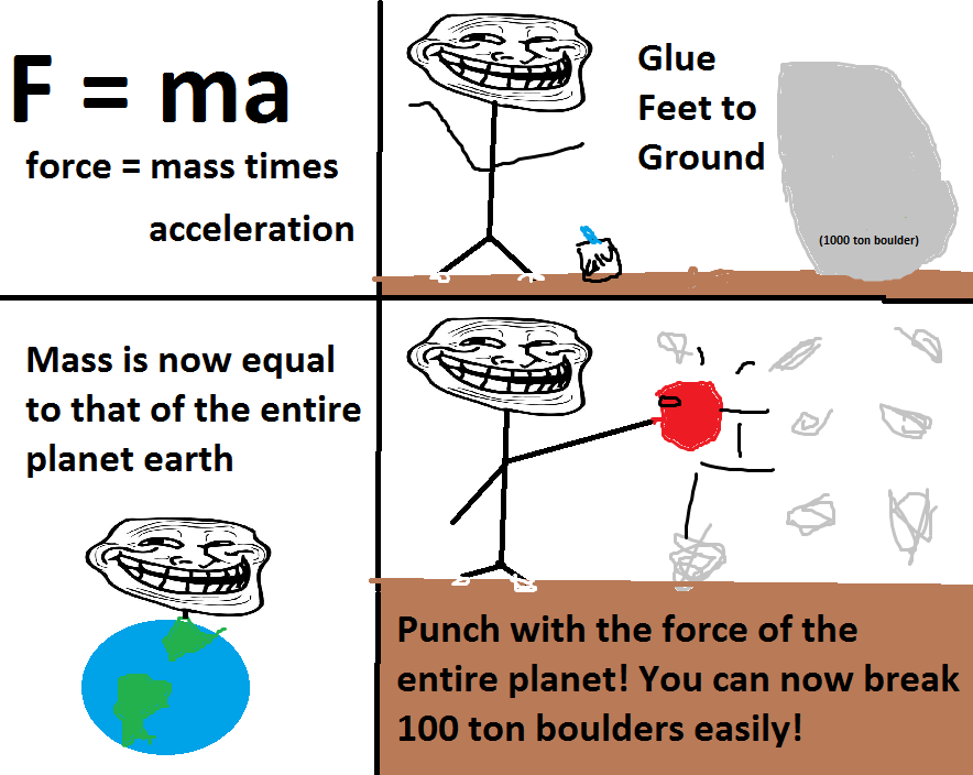 Meme-A-Day: troll physics