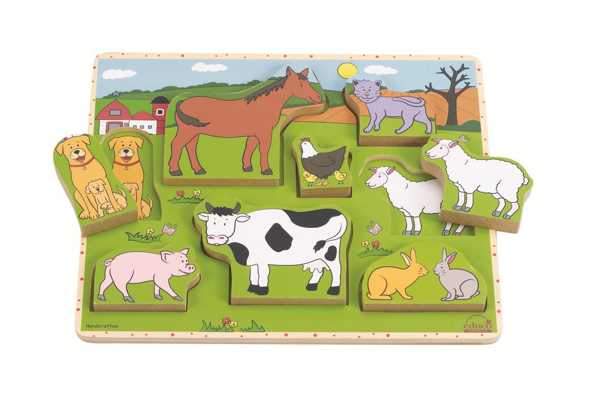Farm Animals Stand Up Puzzle | Cozyio Toys