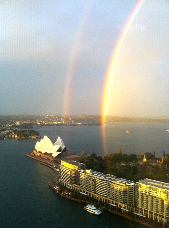 sarasmitty: double rainbow in sydney.