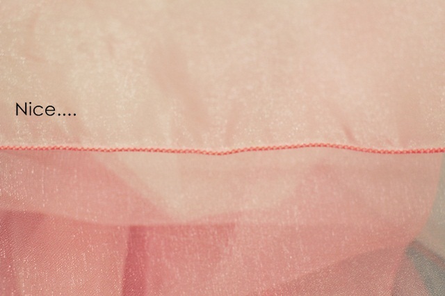 Sew Retro Chic!: Hemming Sheer Fabric Tutorial