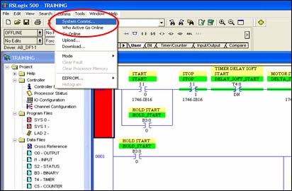 Back up Allen Bradley PLC