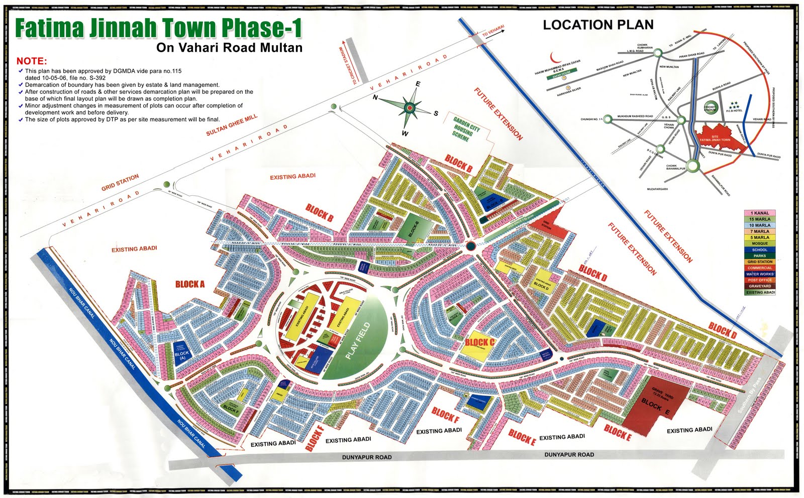 Fatima Jinnah Town Phase-1 ~ Welcome To Multan Real Estate