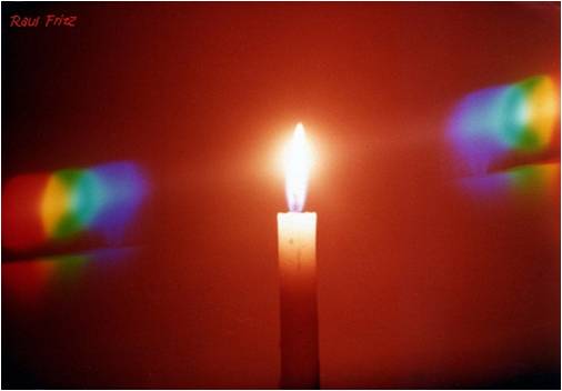 Physics is fun!: White light from candle after going through ...