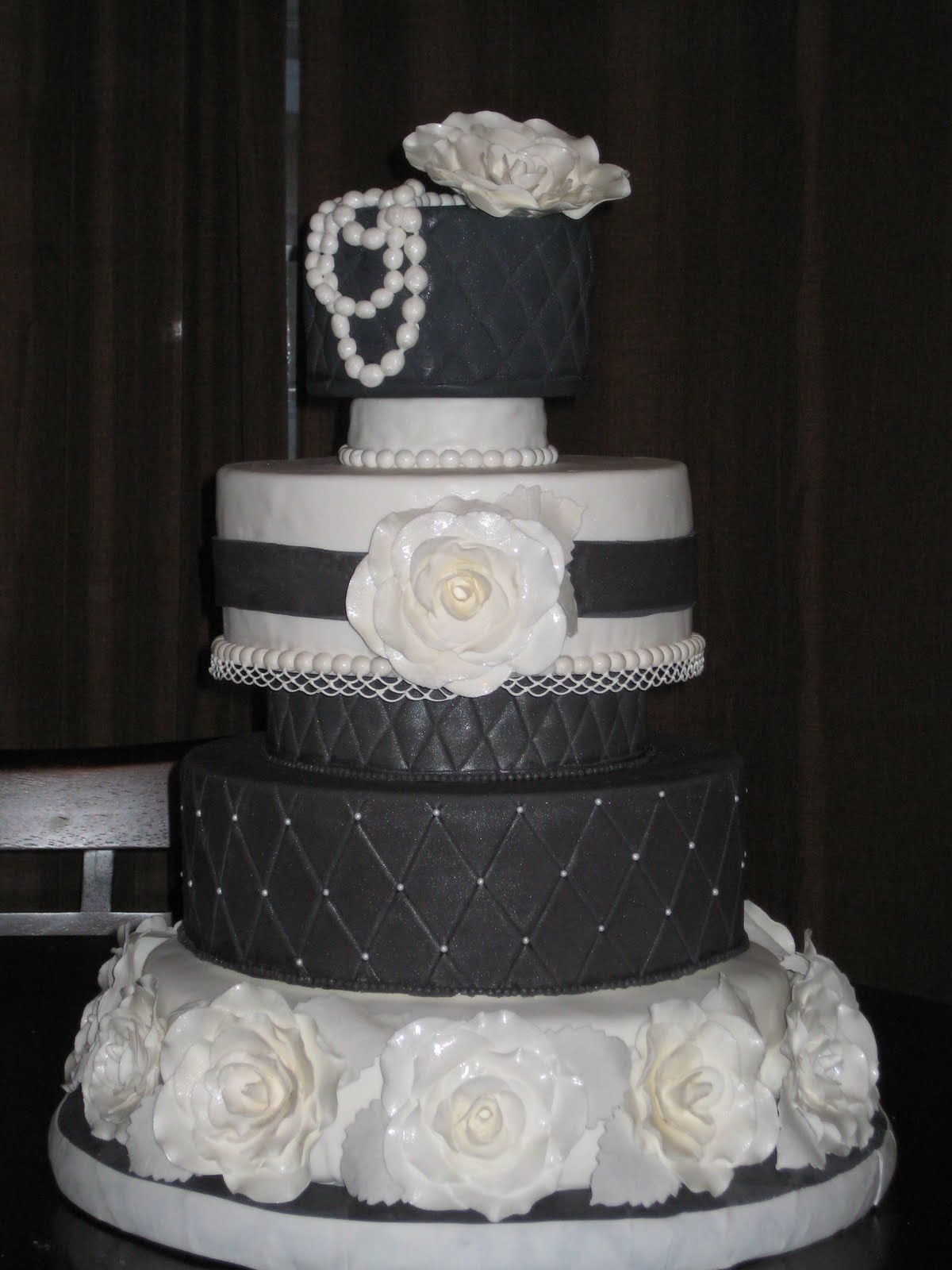 Bashert Cakes: Coco Chanel Inspired Wedding Cake