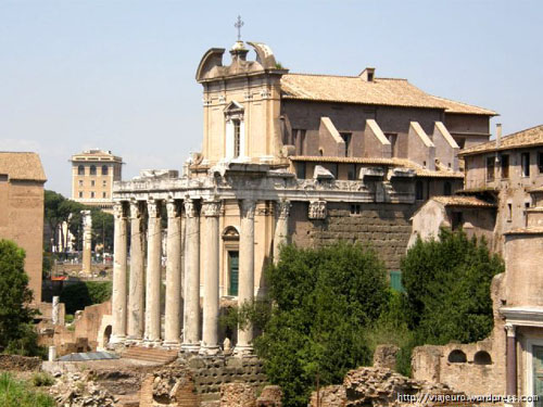 Viaje Italia 2011: El foro romano: Templos