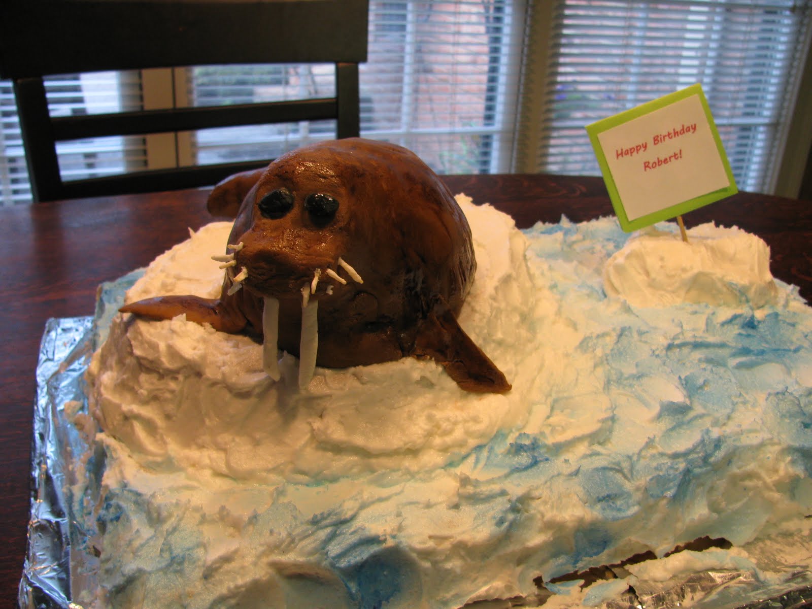Walrus Birthday Cake