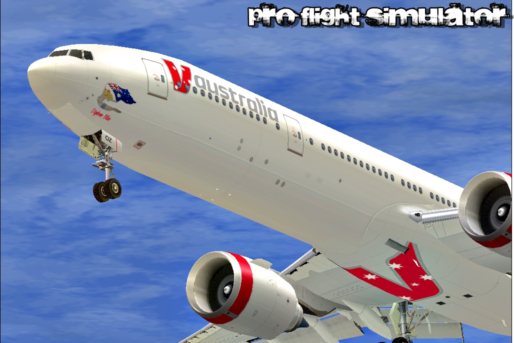 Boeing 777-300ER V Australia FS9 & FSX - Pro Flight Simulator ...