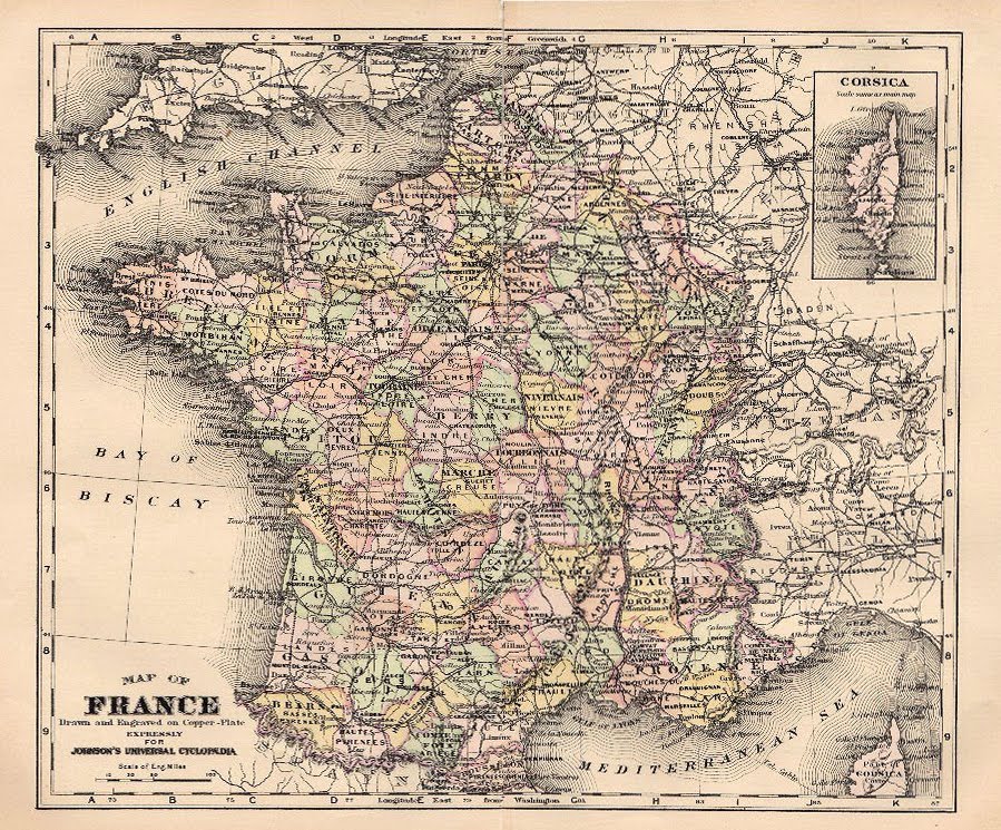 FranceMap.jpg (899×745) (With images) | Travel printables, Free travel ...