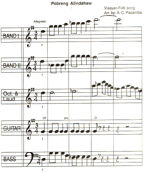 Visayan Folk Song-Pobreng Alindahaw Rondalla Arrangement