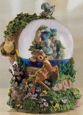 Disney Snowglobes Collectors Guide: Bambi waterfall snowglobe