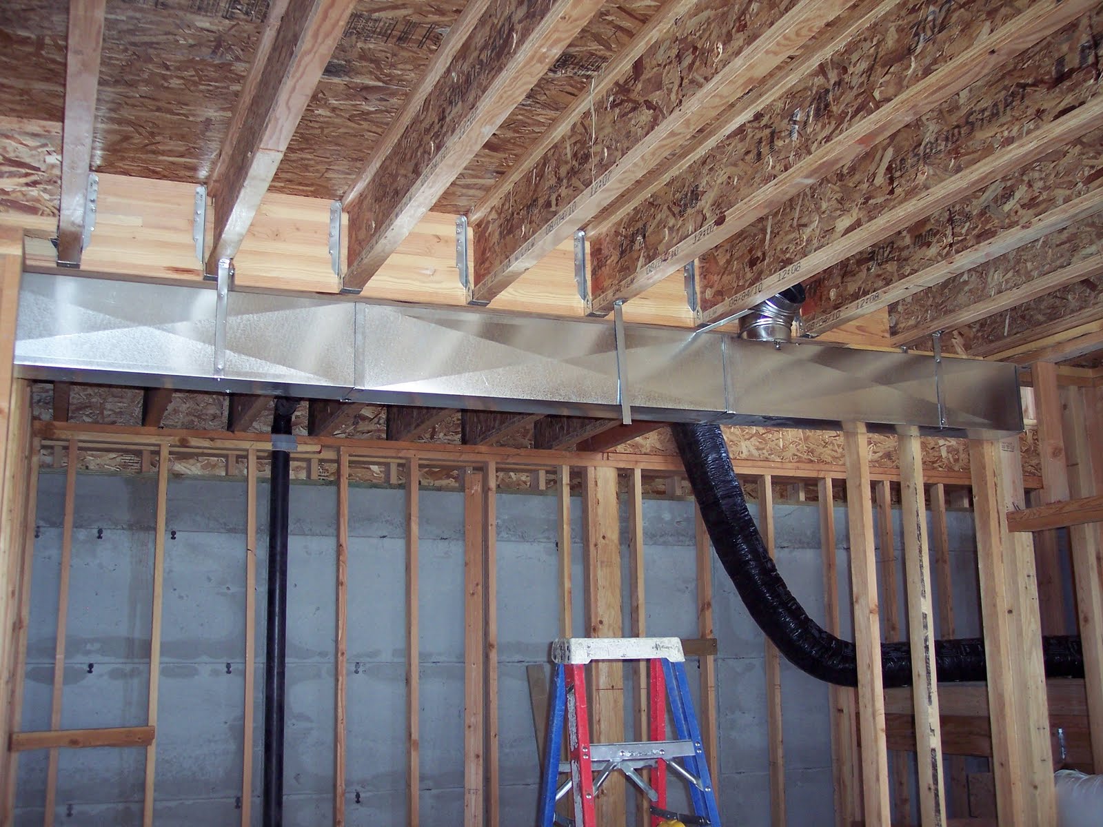 Building a Home: HVAC Ducting and Registers Being Installed