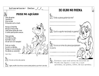 Vivendo com arte: POEMA - Peixe no áquario