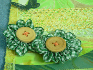 Juhi's Handmade Cards: Gathered Ribbon Flower Turtorial