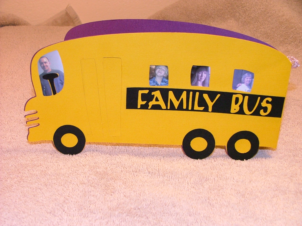 Scrapbook, Cards and Crafts: School (Family) Bus Card - Stretch Your ...