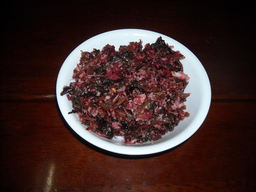 AMU'S RECIPES: Lal Mathachi Bhaaji