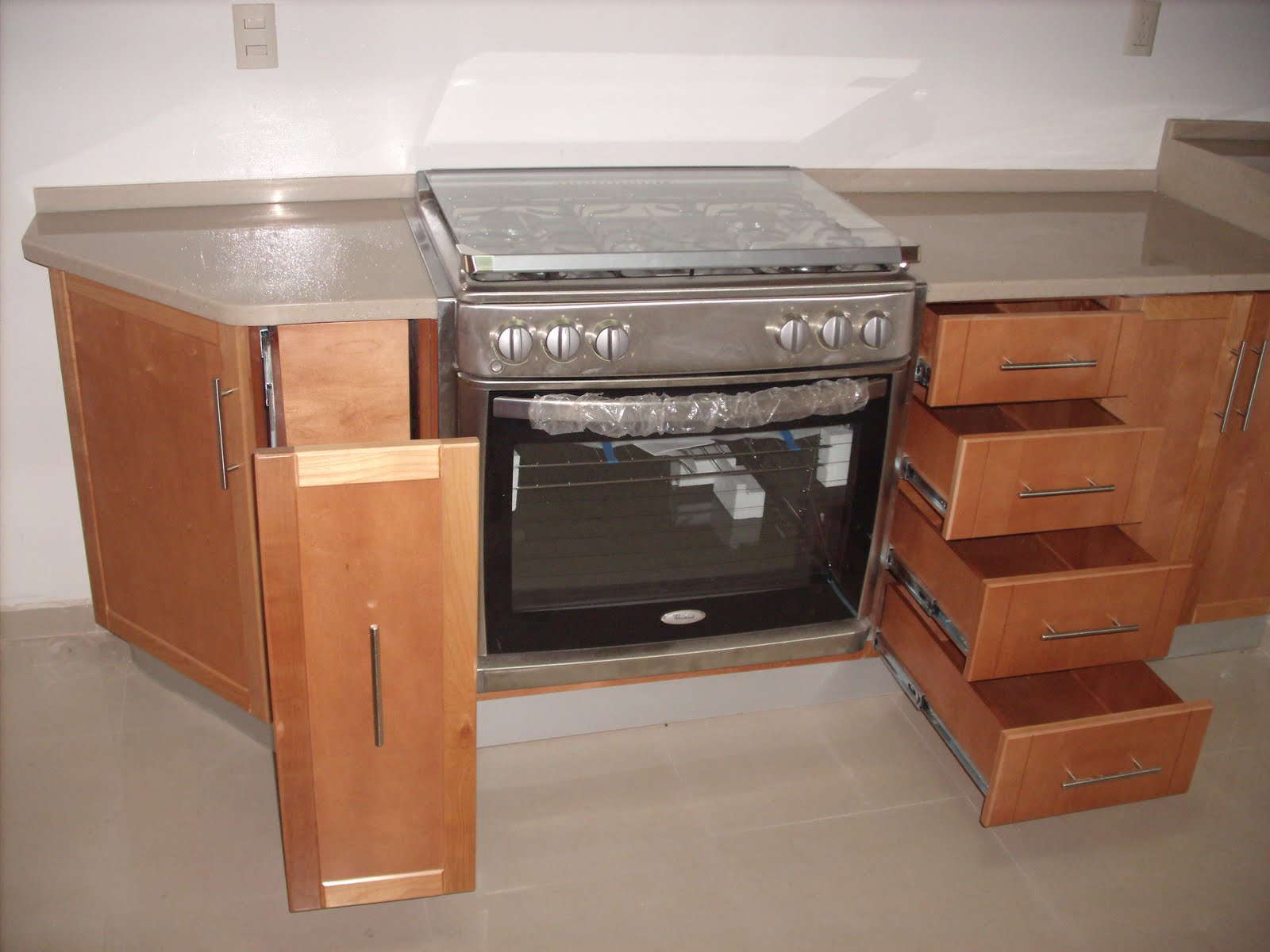 heynez cocinas modernas: Cocina en maple solido natural