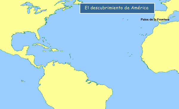 El mapa del viaje de colon - Imagui