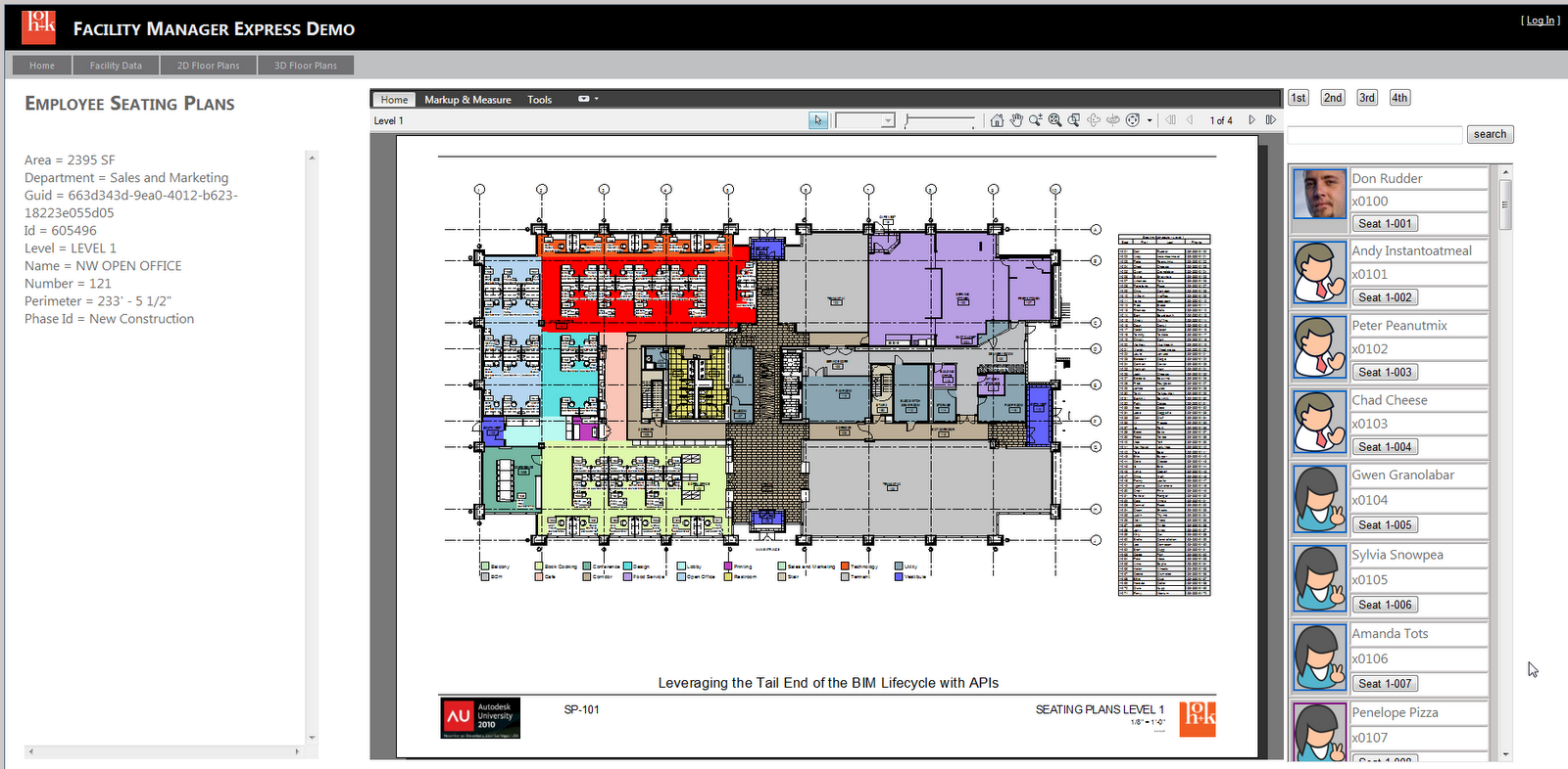 (bim) Development: A BIM Based Facility and Workplace Management Web Site
